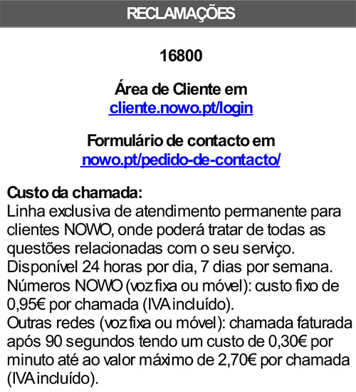 FIS da NOS, da NOWO e da MEO não informam | DECO PROTESTE